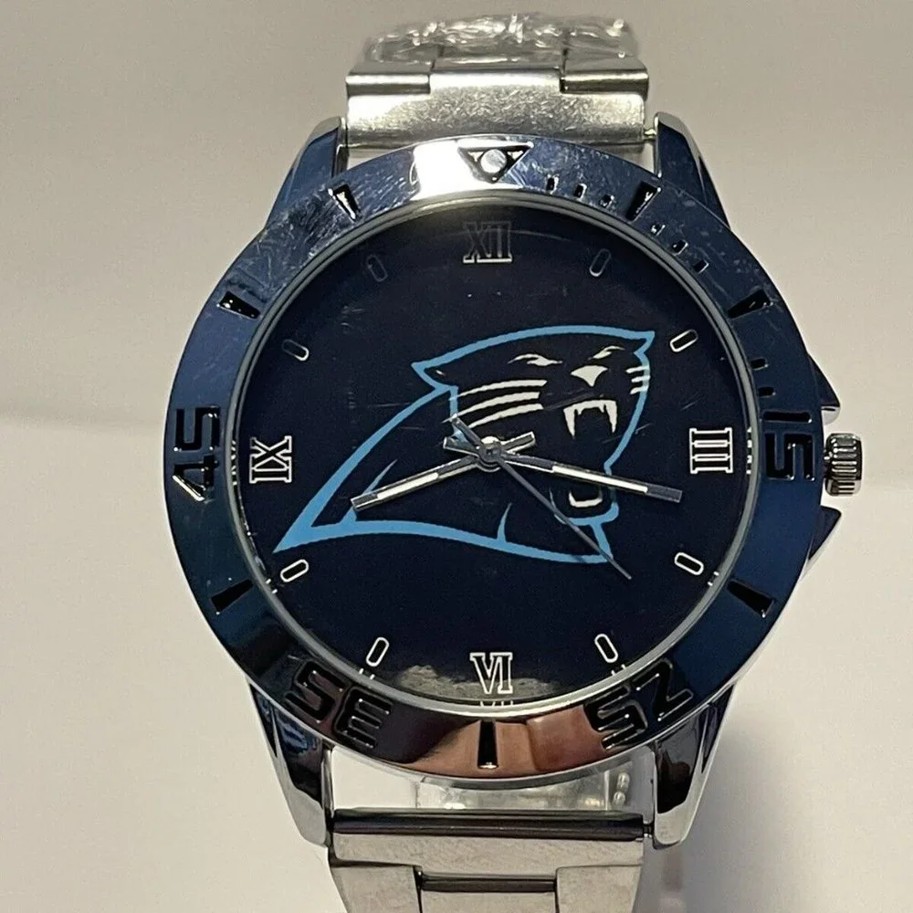 NFL | Accessories | Carolina Panthers Nfl Team Logo Mens Stainlesssteel ...